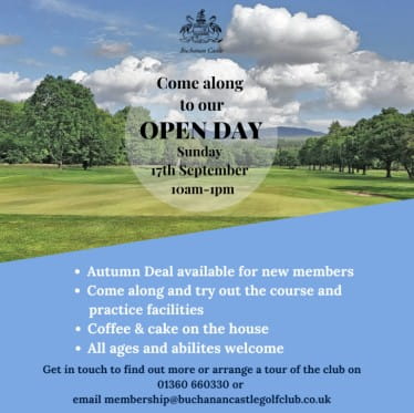 Buchanan Castle Golf Club Open Day | Love Loch Lomond